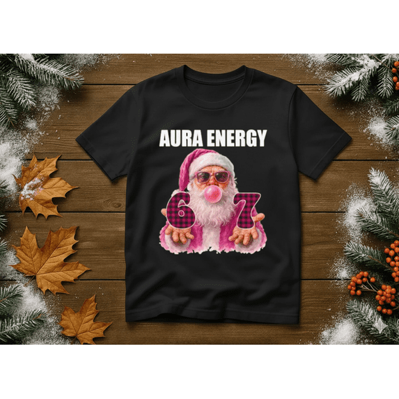 Aura Energy Six Seven Meme Funny Gen Alpha Slang Humor Unisex T-Shirt ...