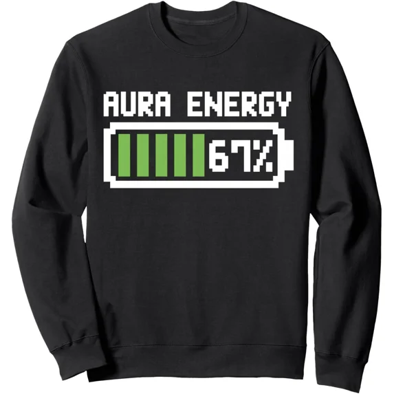 Aura Energy Sixty Seven Meme Humor Bright Playful Number Vibes Graphic ...