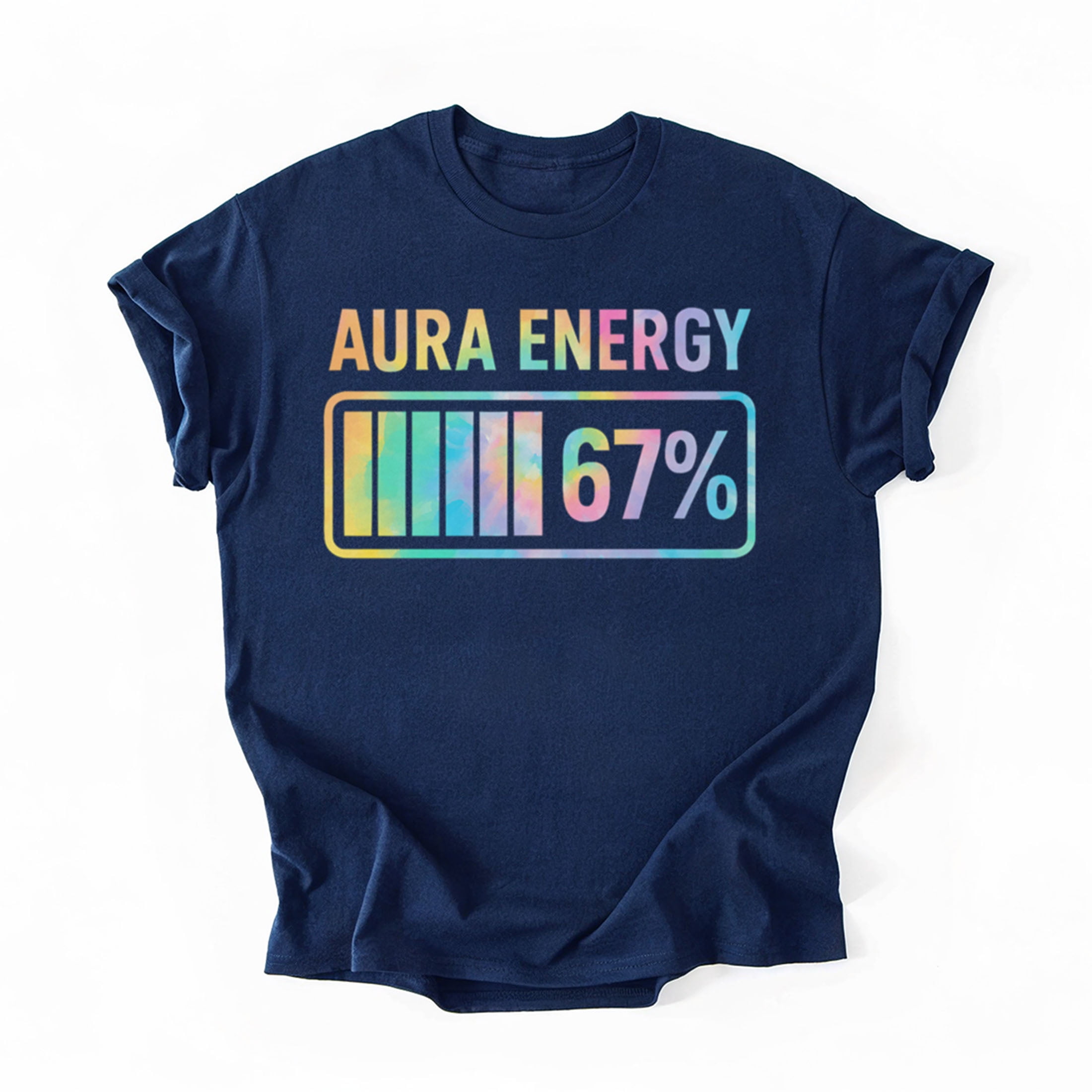 Aura Energy at 67 Funny Six Seven Meme Gen Alpha Slang T-Shirt, Multicolors, Size S-5XL ...