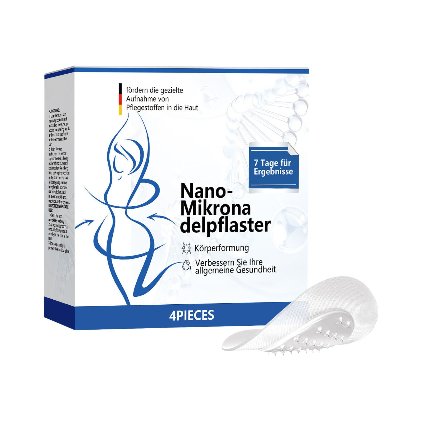 Aura Essentials Beauty Pack Of 8 Nano Needle Plasters Natural Nano ...