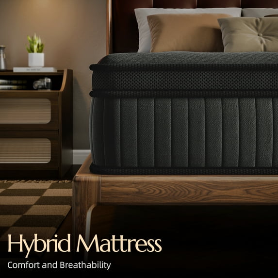 ZLNDR Aura Full Mattress - 12 Inch Hybrid Mattresses Full Size in a Box ...