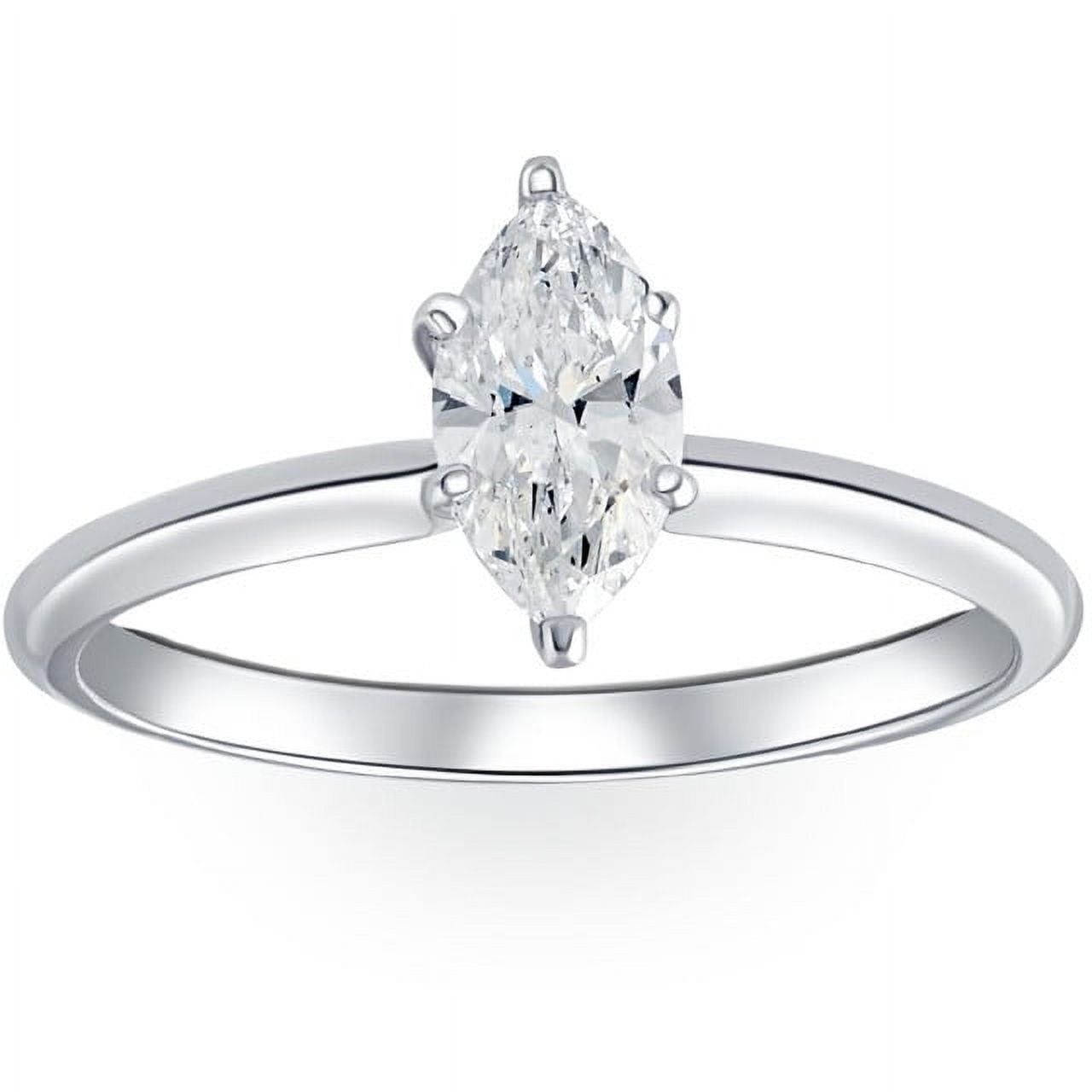 Aura Jewel 1.6 Ct Marquise Cut Diamond Bands for Her - 14K White Gold ...