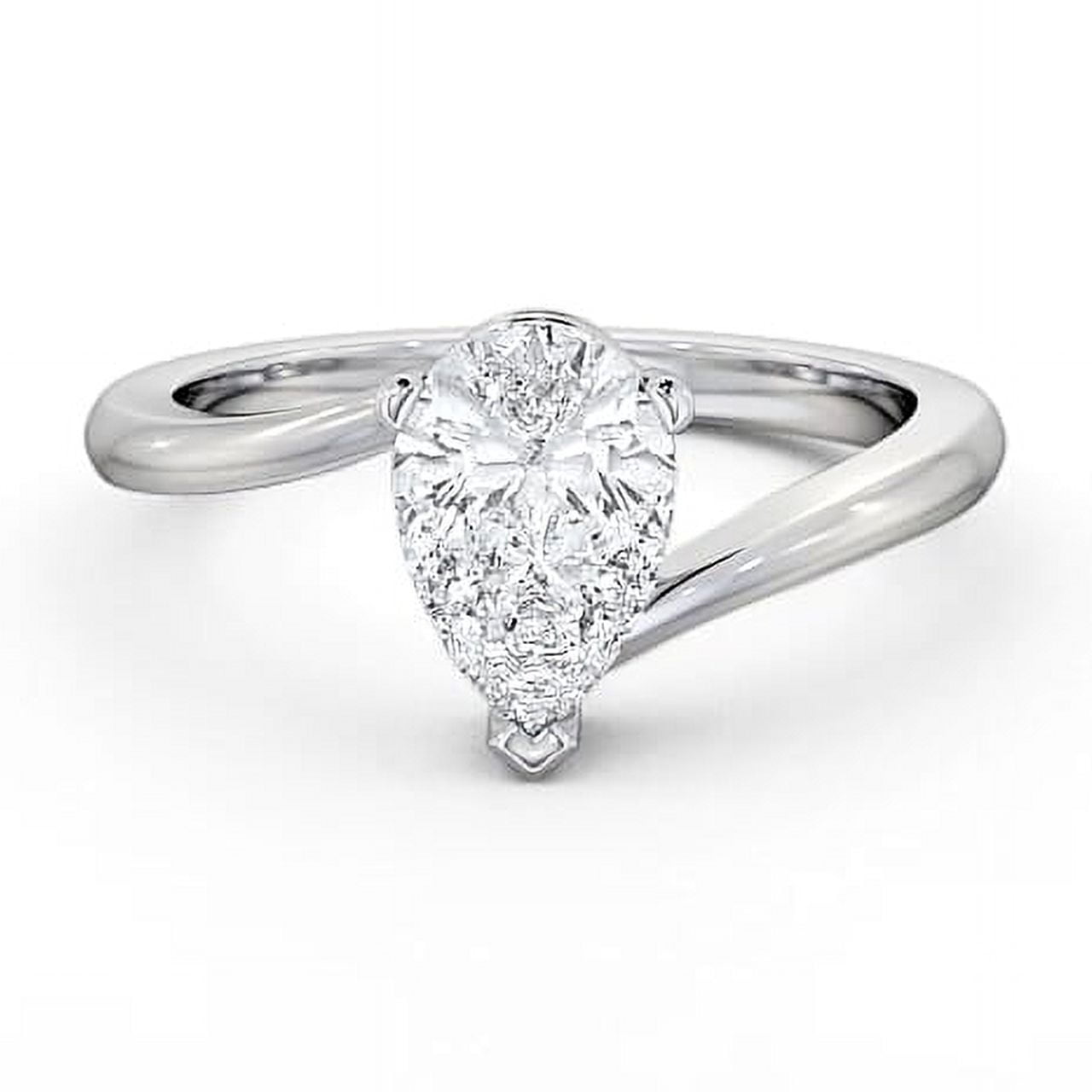 Aura Jewel 1.9 Ct Lab Created Diamond Ring – Pear Cut Engagement Ring ...