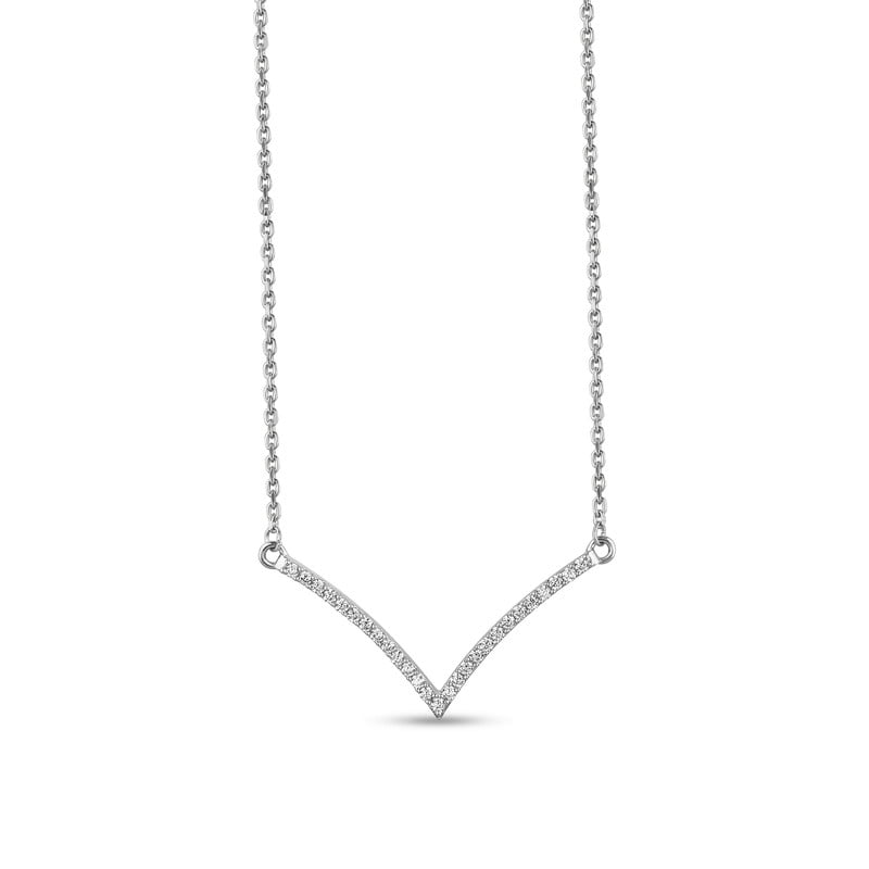 Aura Jewel 14K White Gold Over Wedding Anniversary Pendant - 1.5 Ct Lab ...