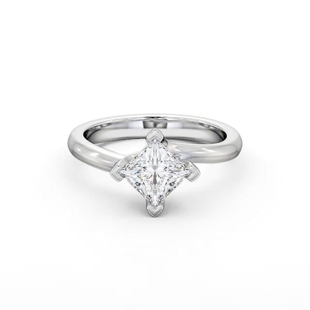 Aura Jewel 2.1 Ct Lab Created Princess Cut Diamond Ring - 14K White ...