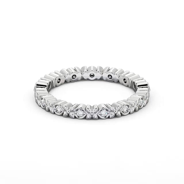 Aura Jewel 2.4 Ct Butterfly Shape Eternity Ring - Round Cut Lab-Created ...