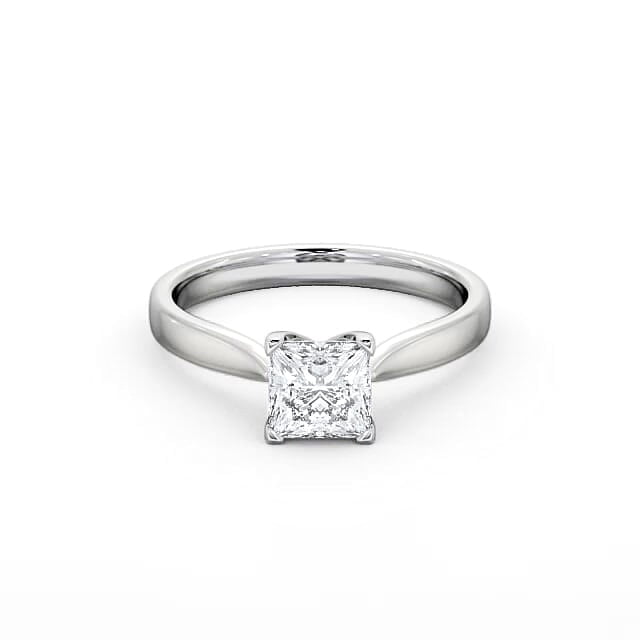 Aura Jewel Lab Created Princess Cut Diamond Bezel Set Ring for Women ...