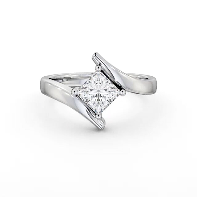 Aura Jewelry 1.8 Ct Princess Cut Moissanite Engagement Wedding Ring ...