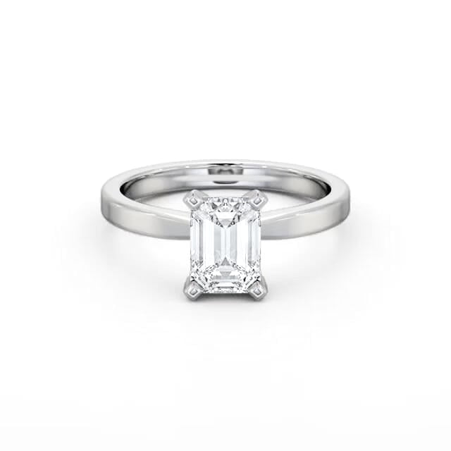 Aura Jewelry 1.9 Ct Emerald Cut Moissanite Ring - Solitaire Anniversary Ring for Women - 14K ...