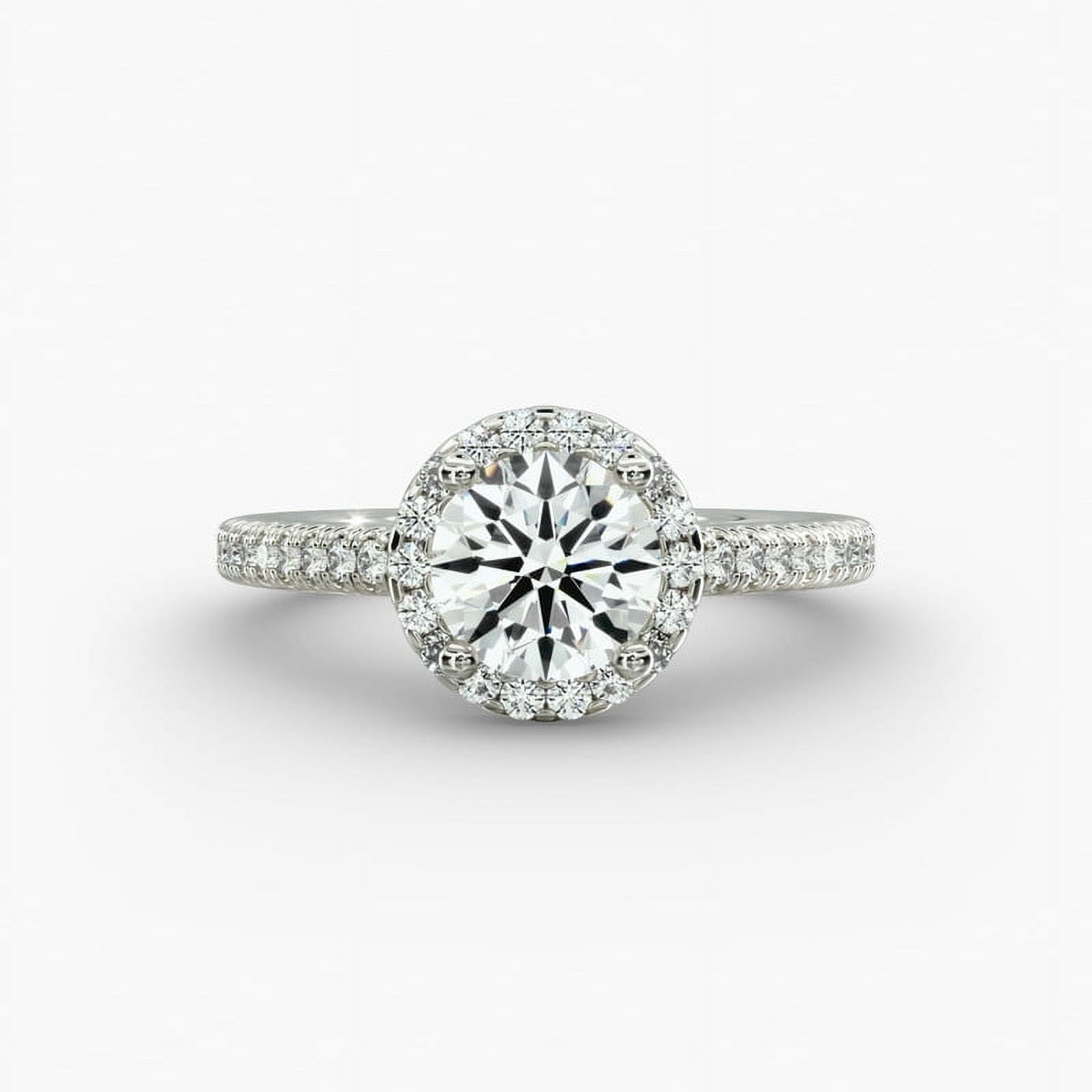 Aura Jewelry Valentine Promise Ring - 14K White Gold Plated Engagement Ring for Gift - 1.58 Ct ...