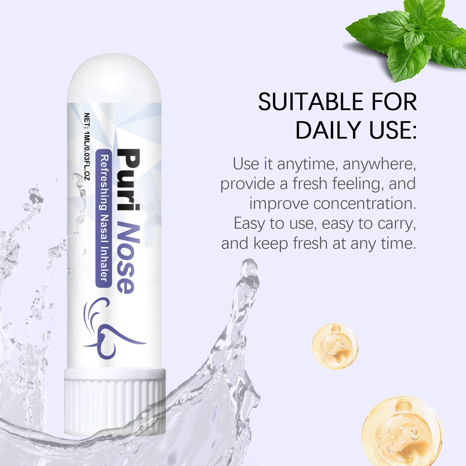 Aura Nasal Inhaler – Clear Congestion, Refresh & Soothe, On-the-Go ...