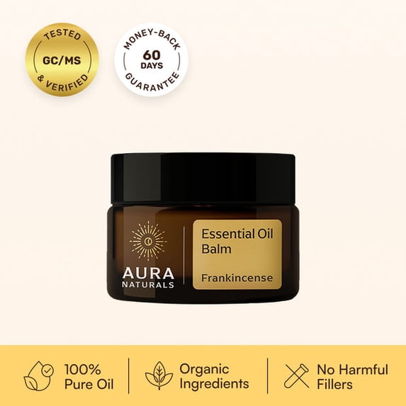 Aura Naturals Frankincense Balm for Pain Relief - with Olive Oil ...