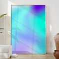 Aura Poster Bkue Green Wall Art Apartment Decor Aura Poster Gradient ...