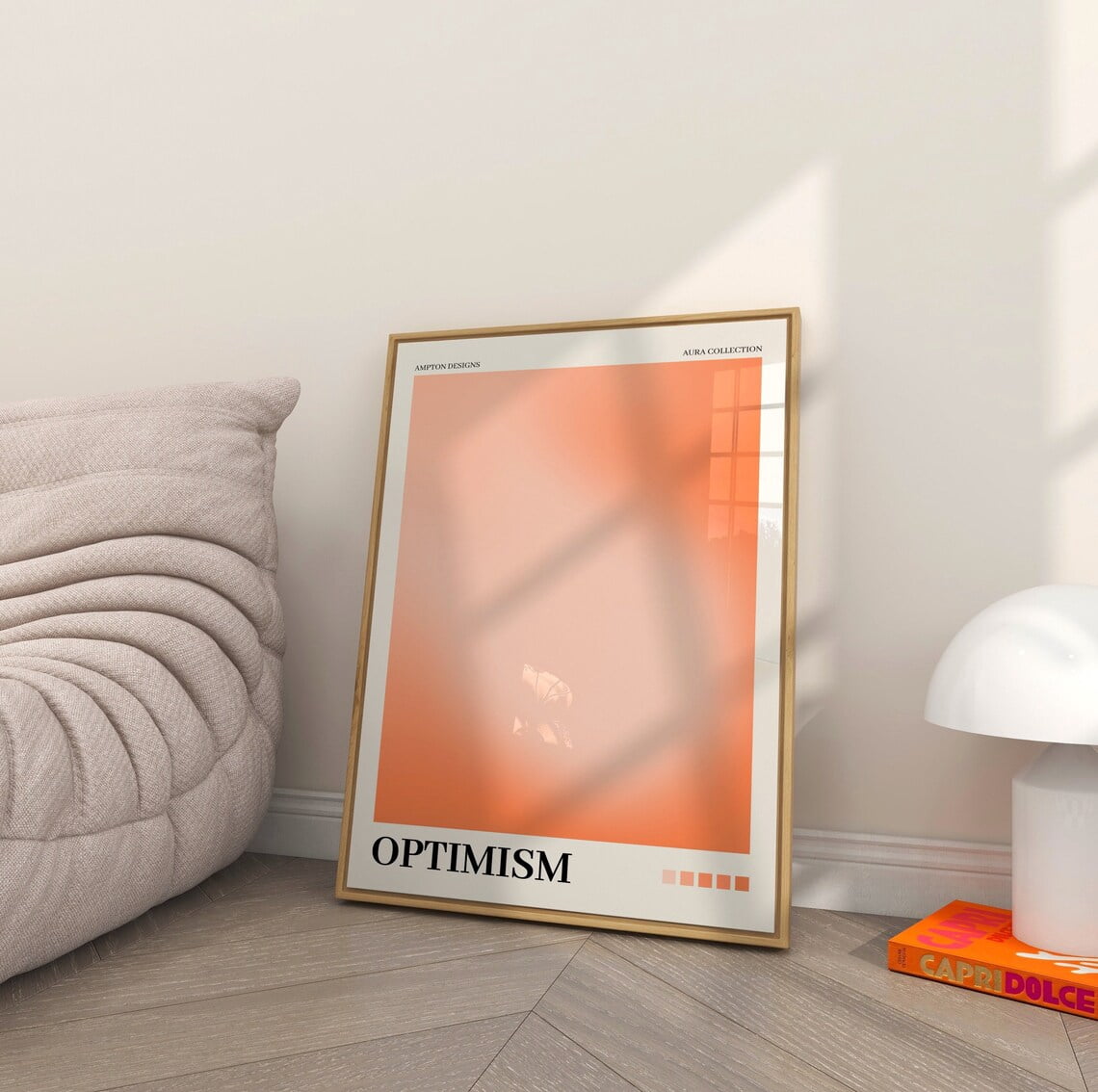 Aura Poster, Gradient Wall Art, Spiritual Print, Abstract Colour ...