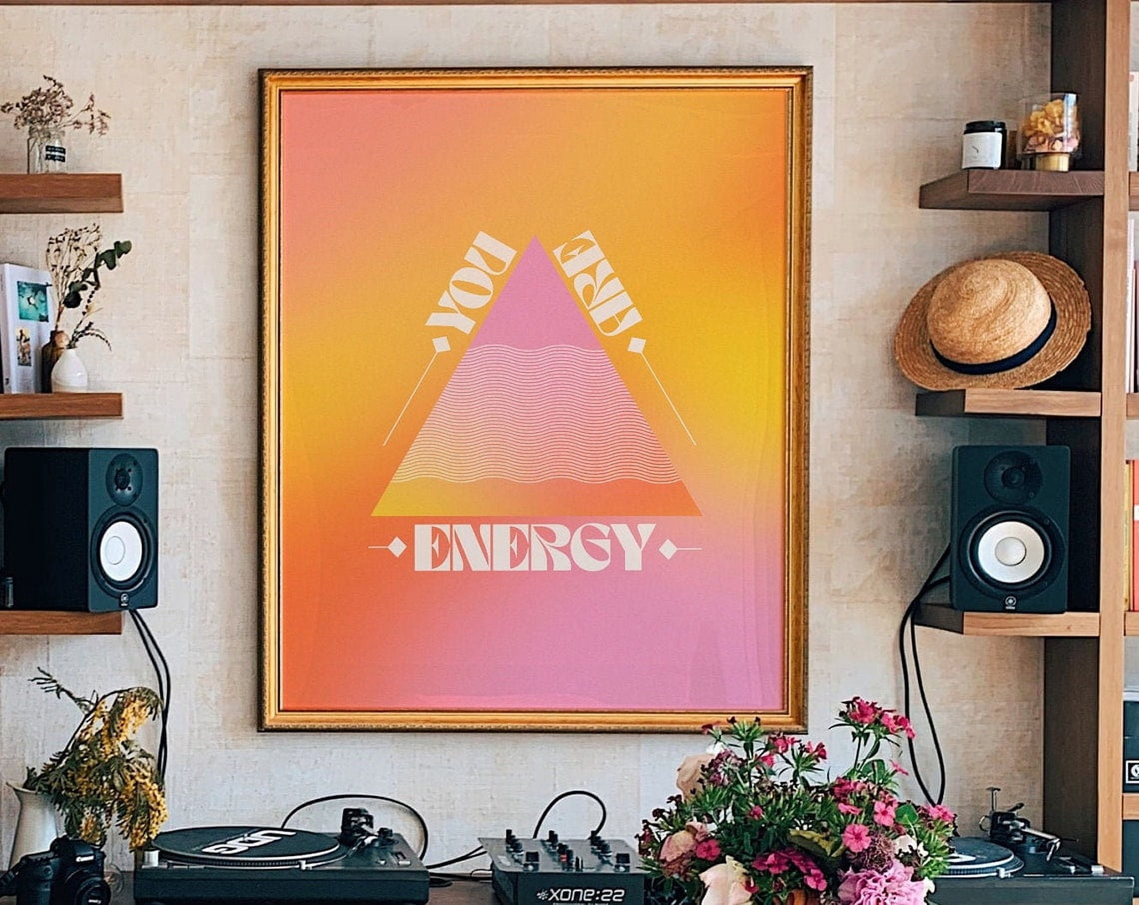 Aura Poster Retro Gradient Poster Grainy Gradient Art Room Decor You ...