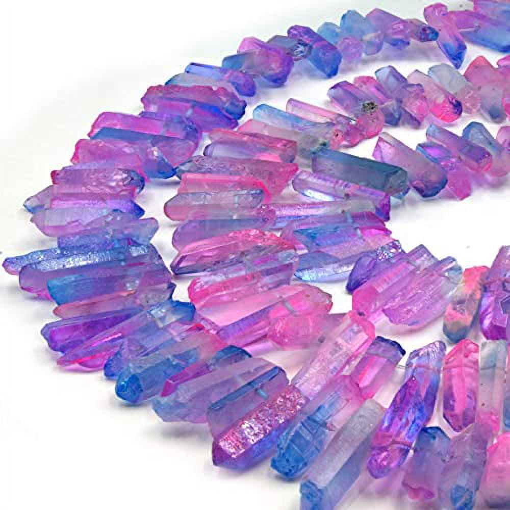 Aura Quartz Point Beads for Jewelry and Crown Making - Walmart.com