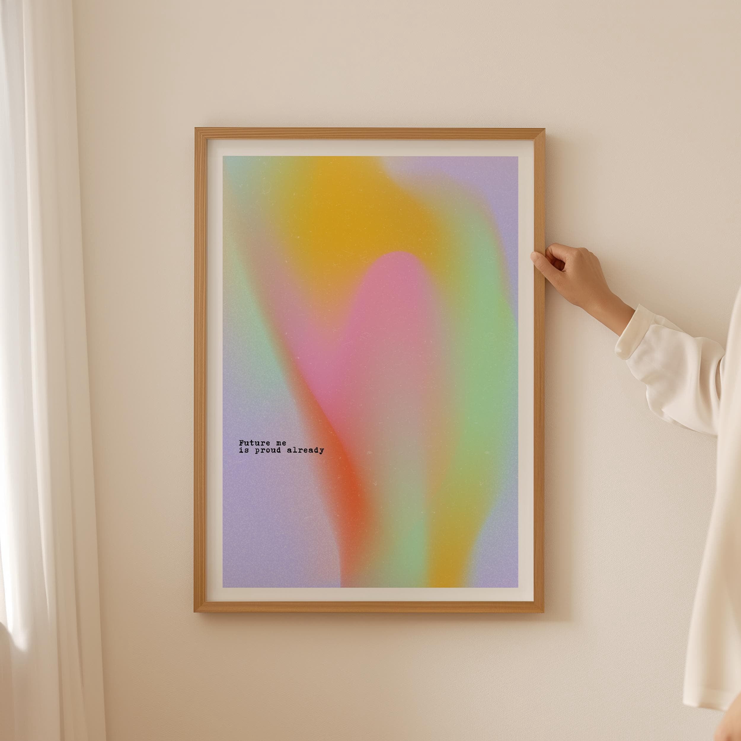 Aura Quote Poster-trendy Motivational Mainfest Print For Dopamine Decor ...