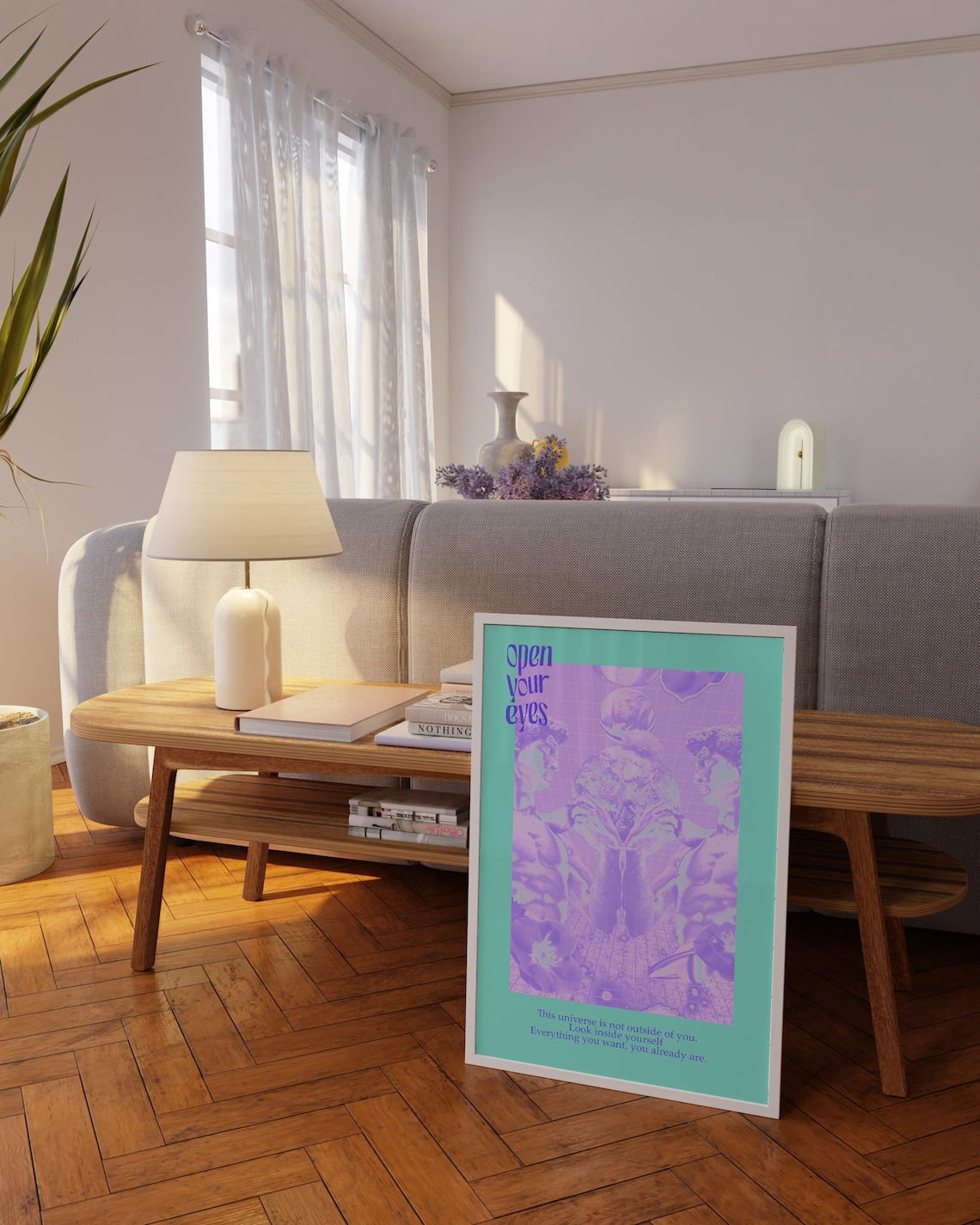 Aura Trendy Room Positive Affirmation Poster Unframed Paper Print ...