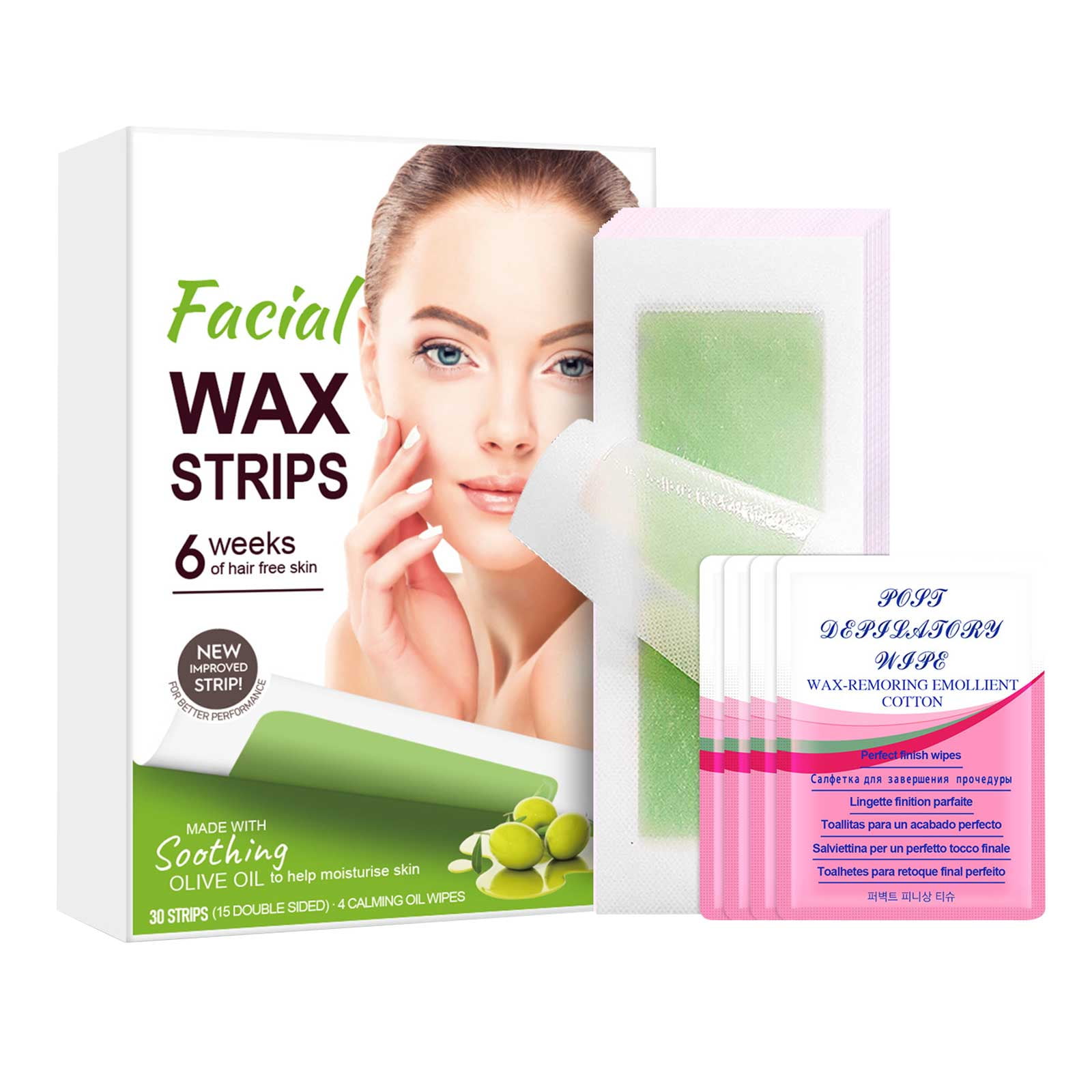 Aura Wax Strips Body Hair Removal Bikini Waxing Strip Sides Brazilian ...