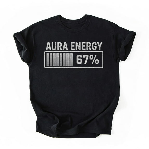 Aura at 67 Funny Six Seven Meme Gen Alpha Slang T-Shirt, Multicolors ...