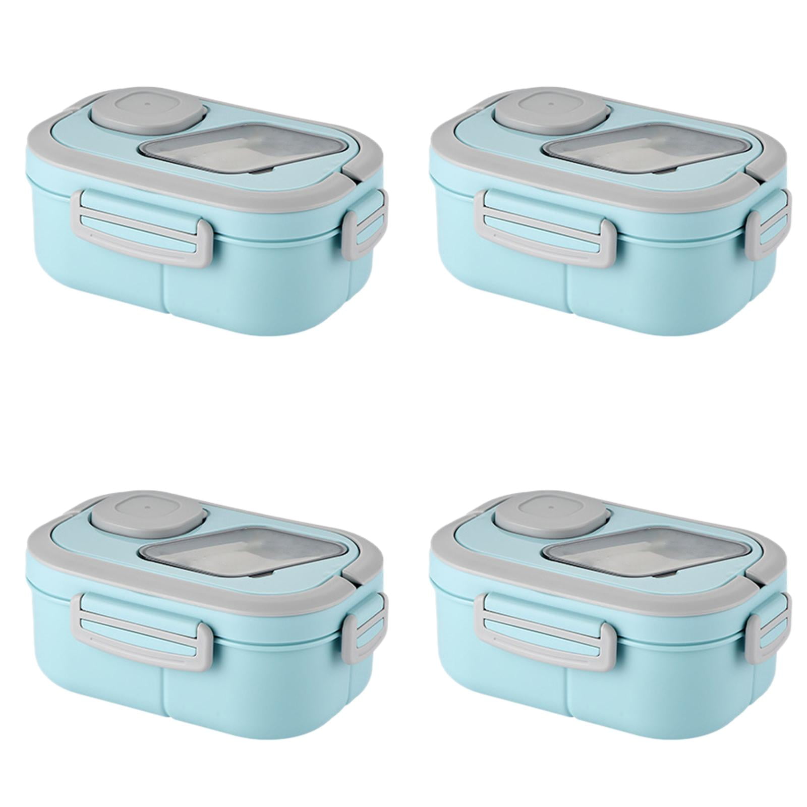 Auraaa 40oz Adult Bento Box With Multiple Compartments Food Grade PP Built In Handle Leak Proof ...