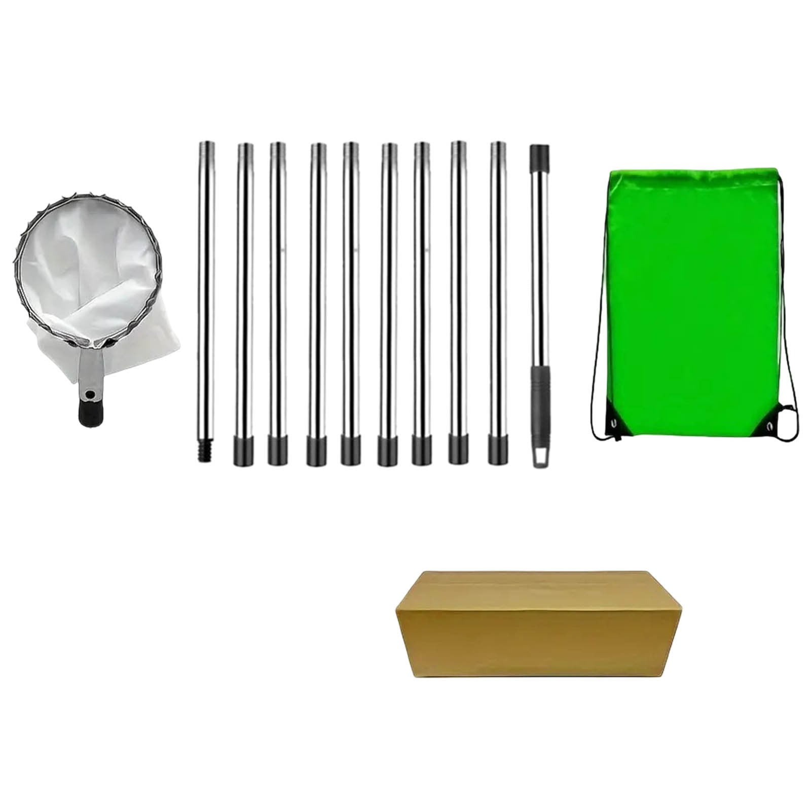 Auraaa Fruit Picker Pole Tool with Basket Telescoping Long Handle, 157. ...