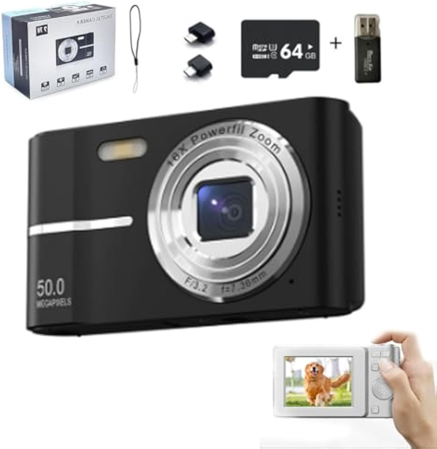 Auracams - 2000's Aesthetic Digital Camera, HD 1080P Portable Small ...