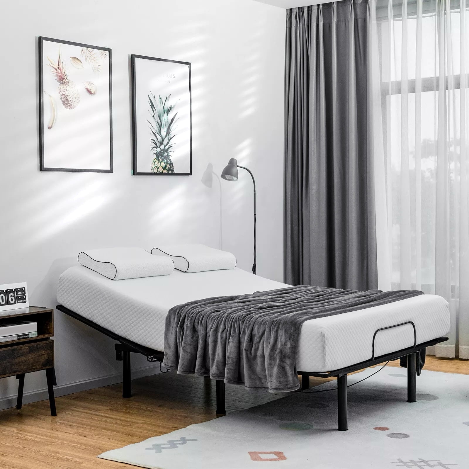 Auranook Adjustable Bed Base, Electric Reclining Bed with Head & Foot ...