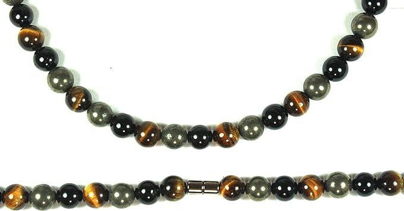 Auras by Osiris | Handmade Tiger Eye, Pyrite, and Tourmaline Triple ...