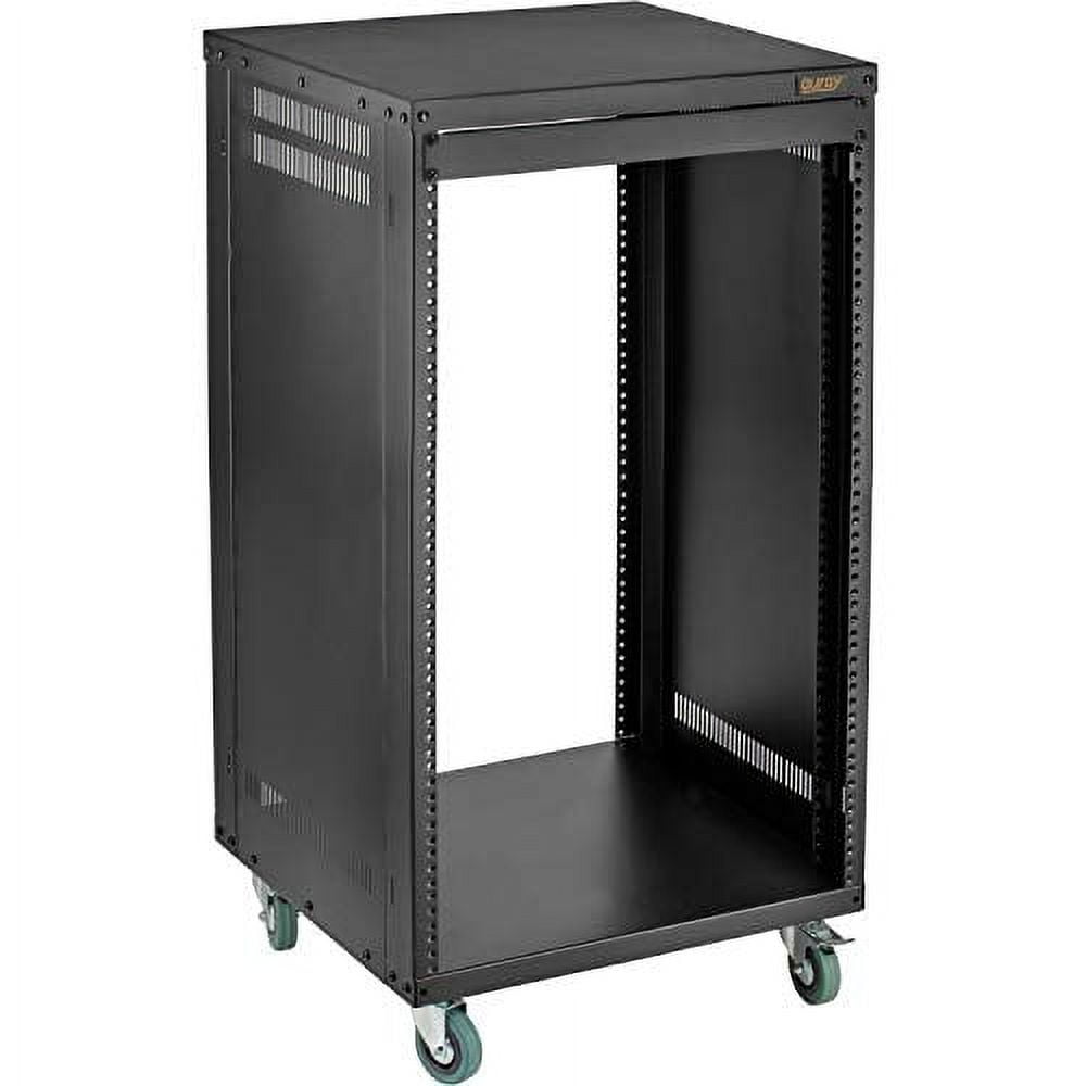 Auray ERS- 16U Steel Equipment Rack with 3" Casters (16 RU) - Walmart.com