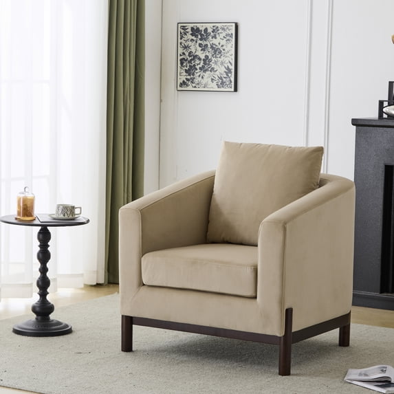 Christopher Knight Home Modern Barrel Club Chair, Light Camel ...