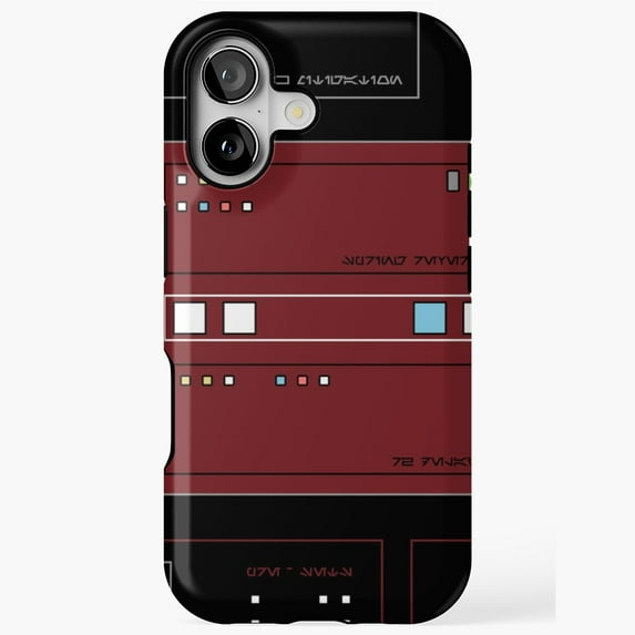 Aurebesh Console Sci-Fi Inspired Compatible Phone Case for iPhone 11-17 ...