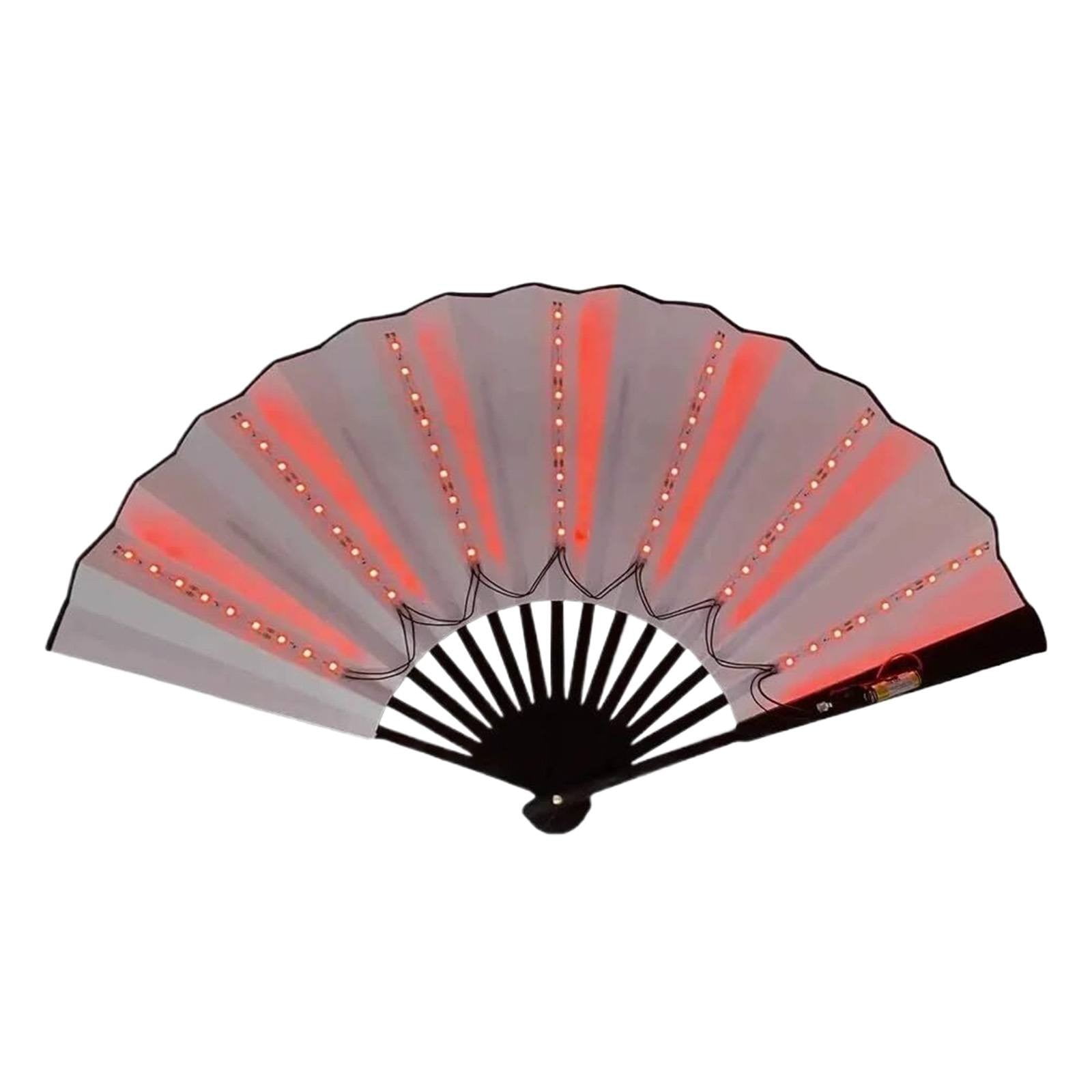 Aureia Folding Fans Handheld Line Dance Led Hand Fan Boots on The ...