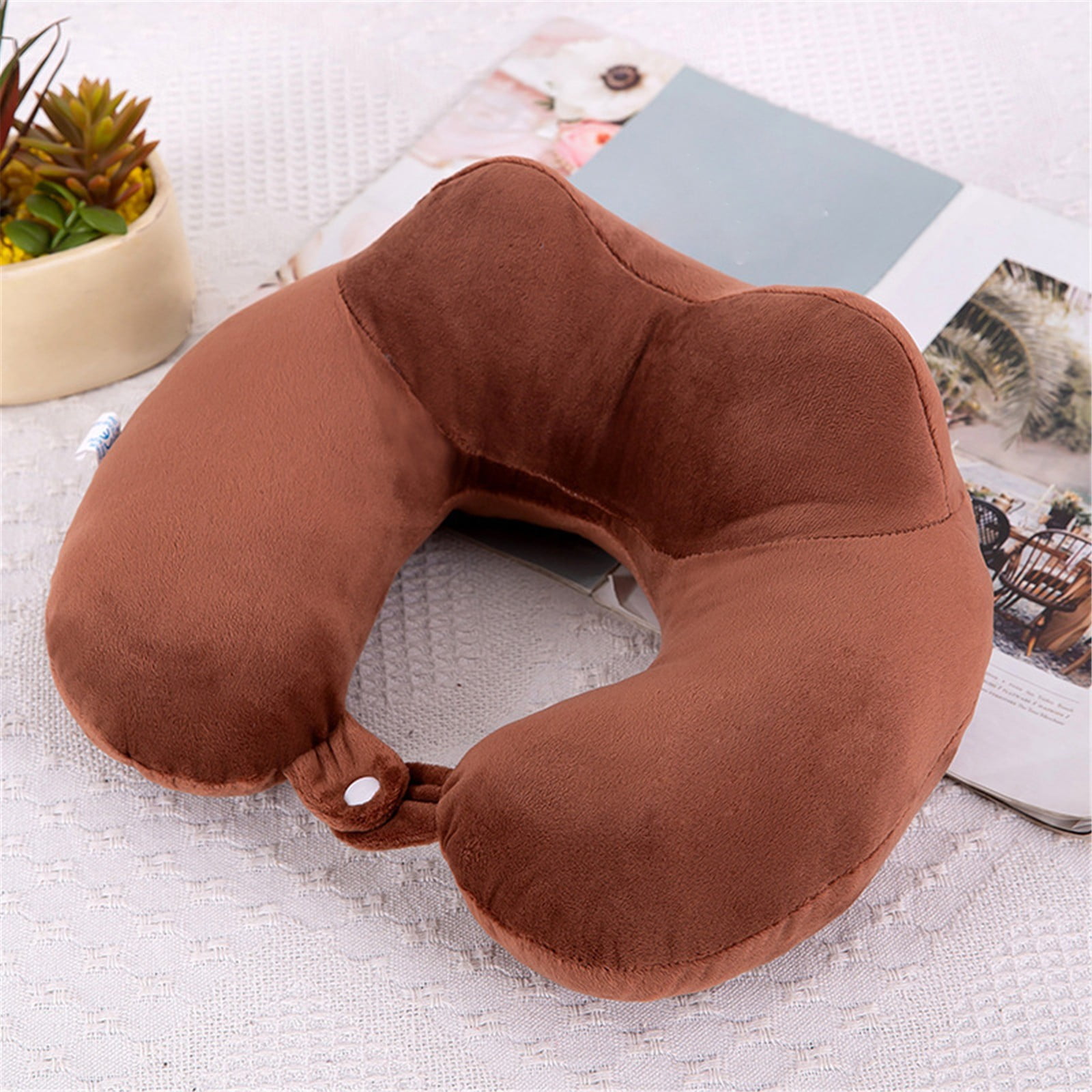 Aureia Nap Pillow Clearance! 7.8*3.9In Cushion Coffee Color, Washable ...