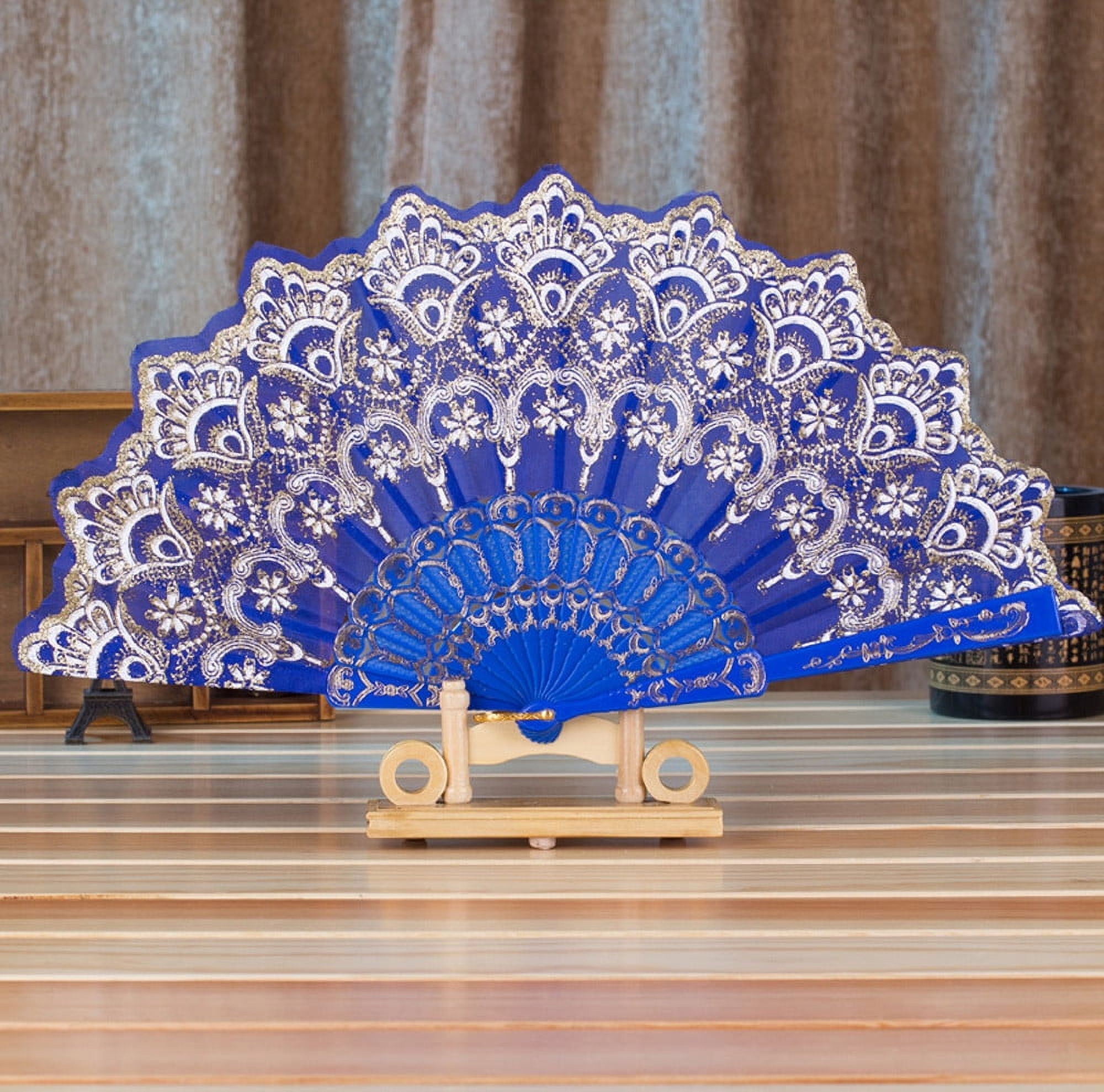 Aureia Paper Fans Handheld Hand Fan Wedding Chinese/Spanish Held Flower ...