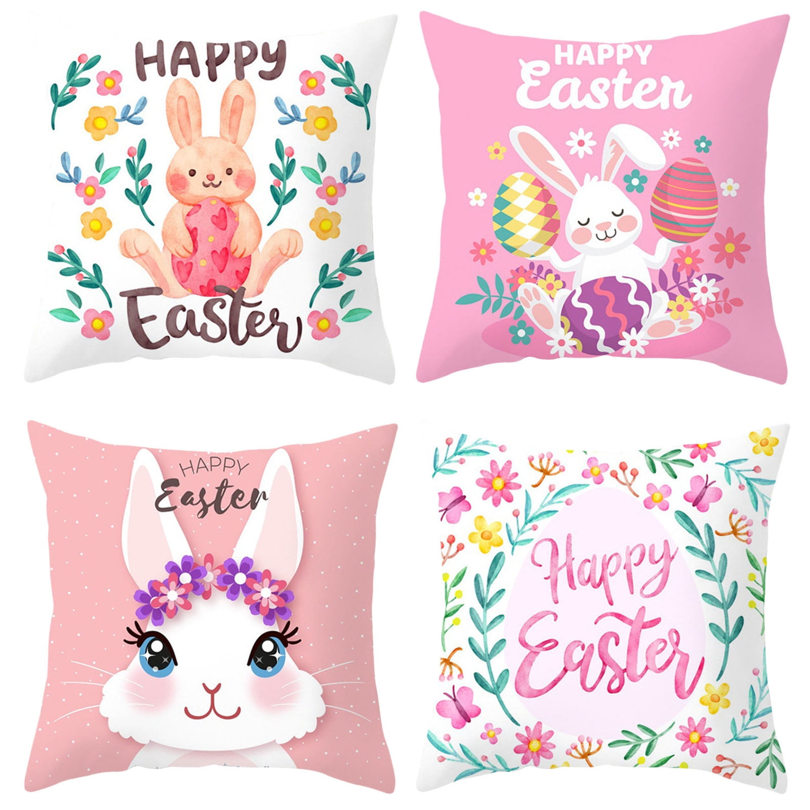 Aureia Pillowcase New Arrivals! 4Pc Happy Easter Easter Pillowcase ...