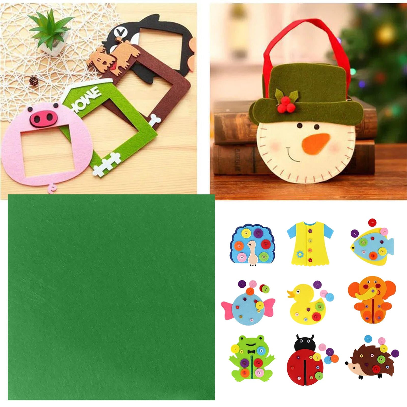 Aureia Walmart+ Deals! 11.7*11.7In Felt Cloth, Handmade Diy Gn2 Dark ...