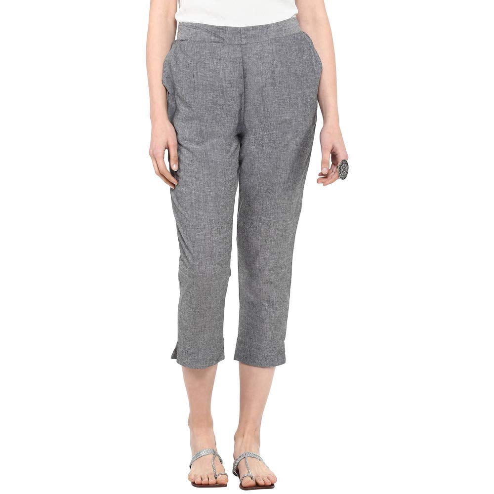 Aurelia Women'S Straight Fit Pants (19Cra60015-700243_Grey_Xx-Large ...