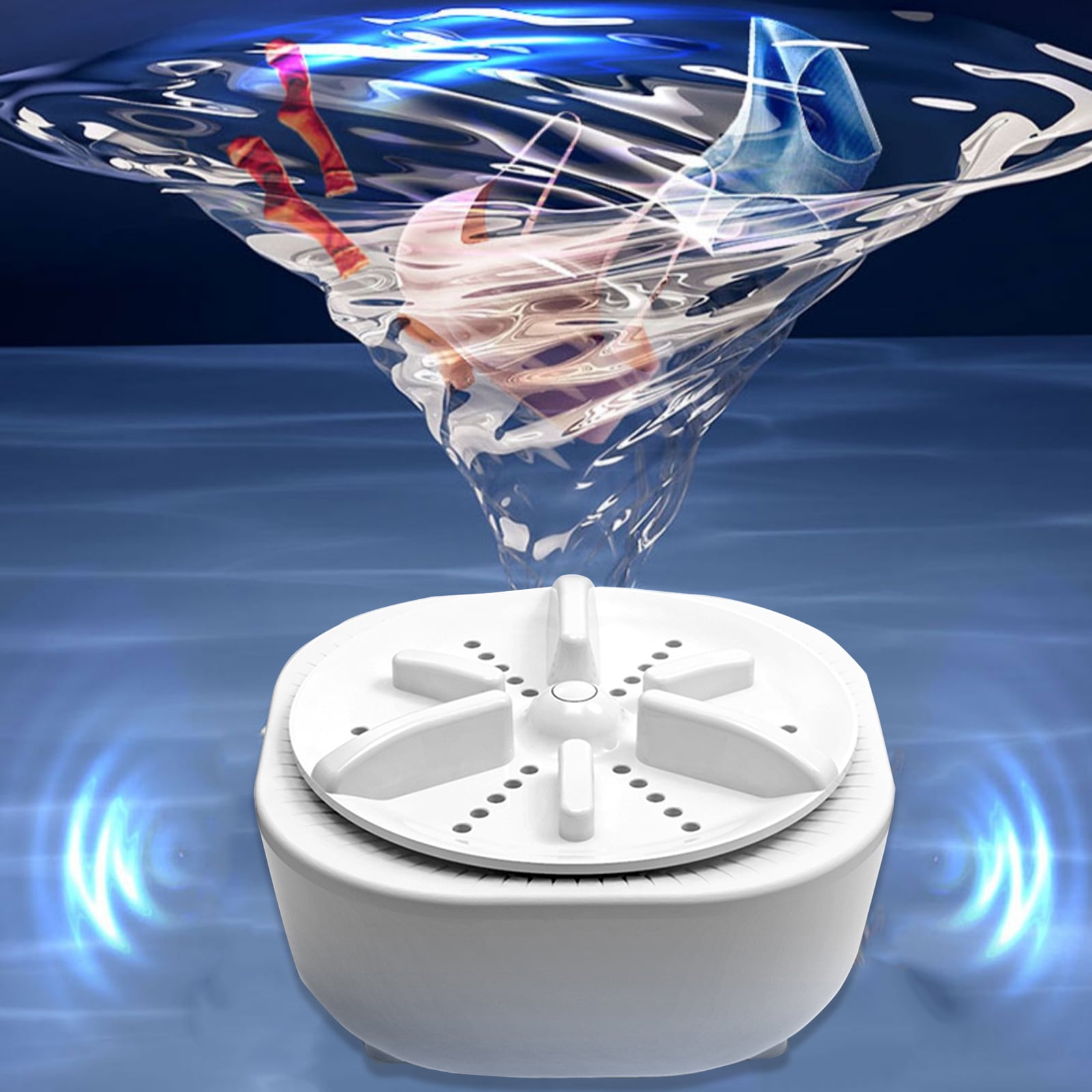 Aurevoir Mini Ultrasonic Washing Machine Turbine Portable Wash Machine ...