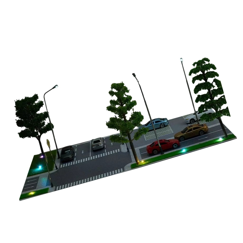 Aurgiarme 1:87 Scale Dioramas Car Garage Models LED Lighting City ...