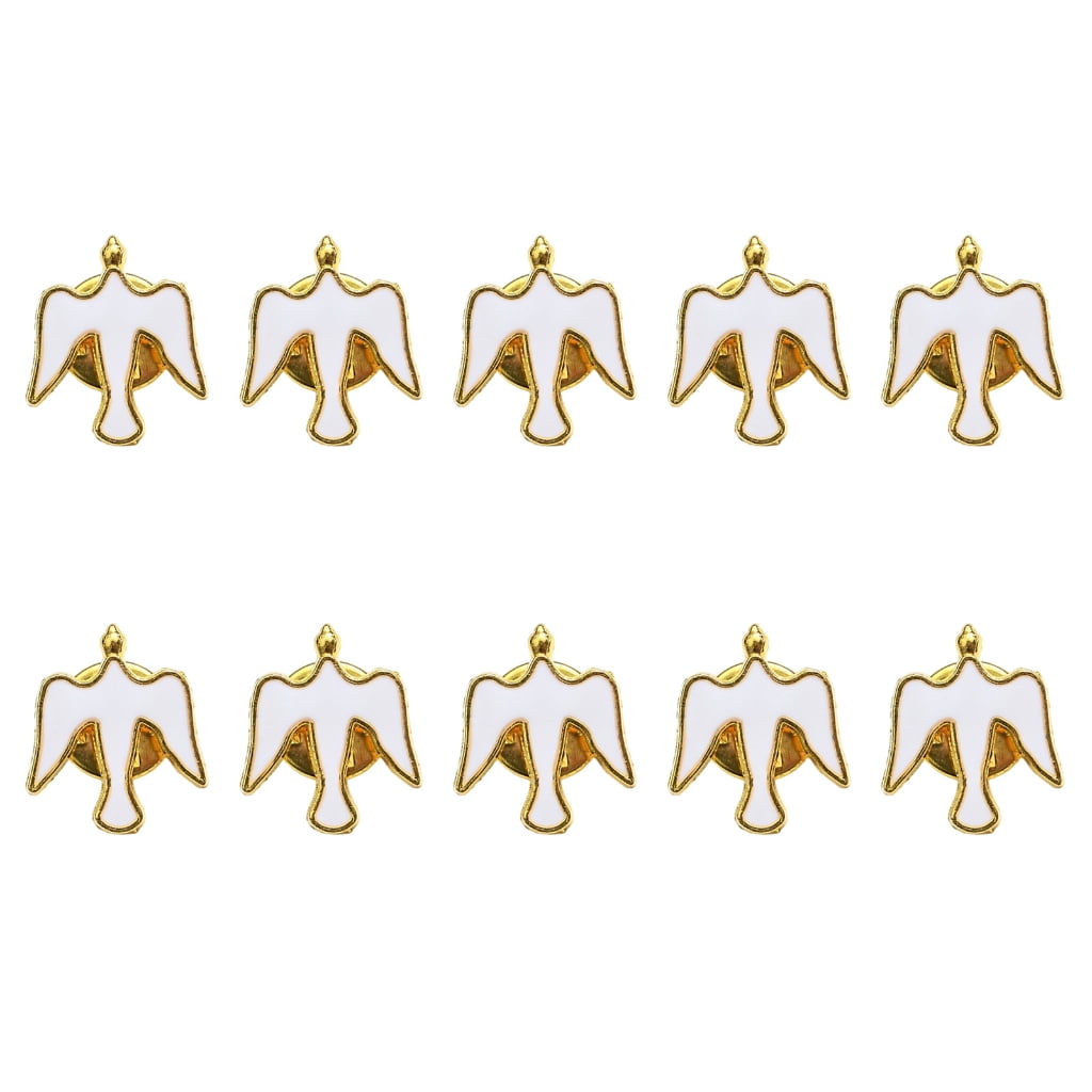 Aurgiarme 10PCS Small Doves Brooch Unique Doves Pin Clothing Accessory ...