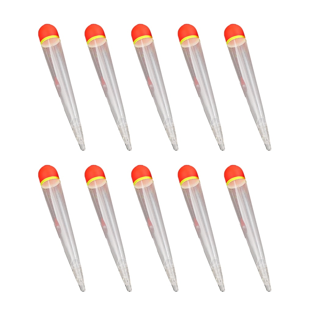 Aurgiarme 10Pcs Fishing Float Weighted Bobbers Slip Float Bobber Inline Weighted Bobber Float ...