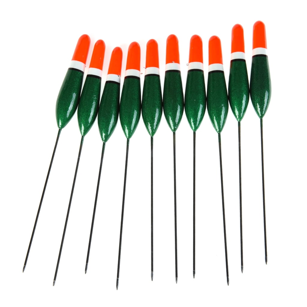 Aurgiarme 10Pcs Long Tail Fishing Bobber Buoys Vertical Drift Floats ...