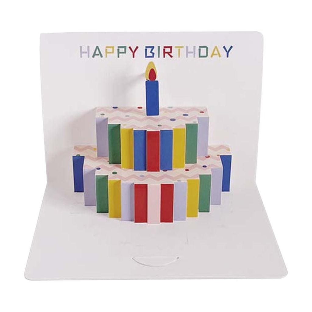 Aurgiarme 10Pieces Unique 3D Popping Up Rainbow Birthday Card Colorful ...