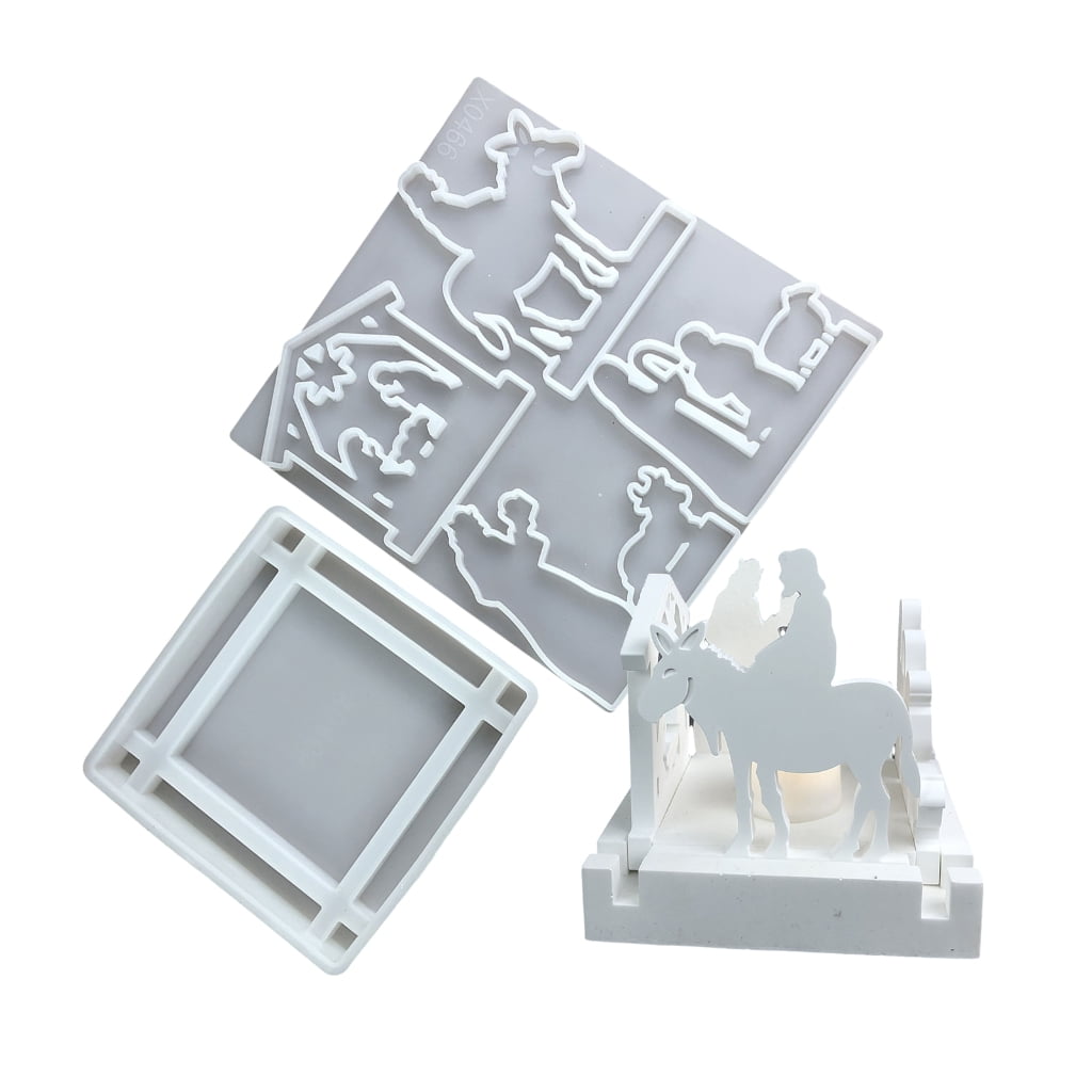 Aurgiarme 2 Pack Silicone Crafting Mold Flexible Handmade Moulds ...