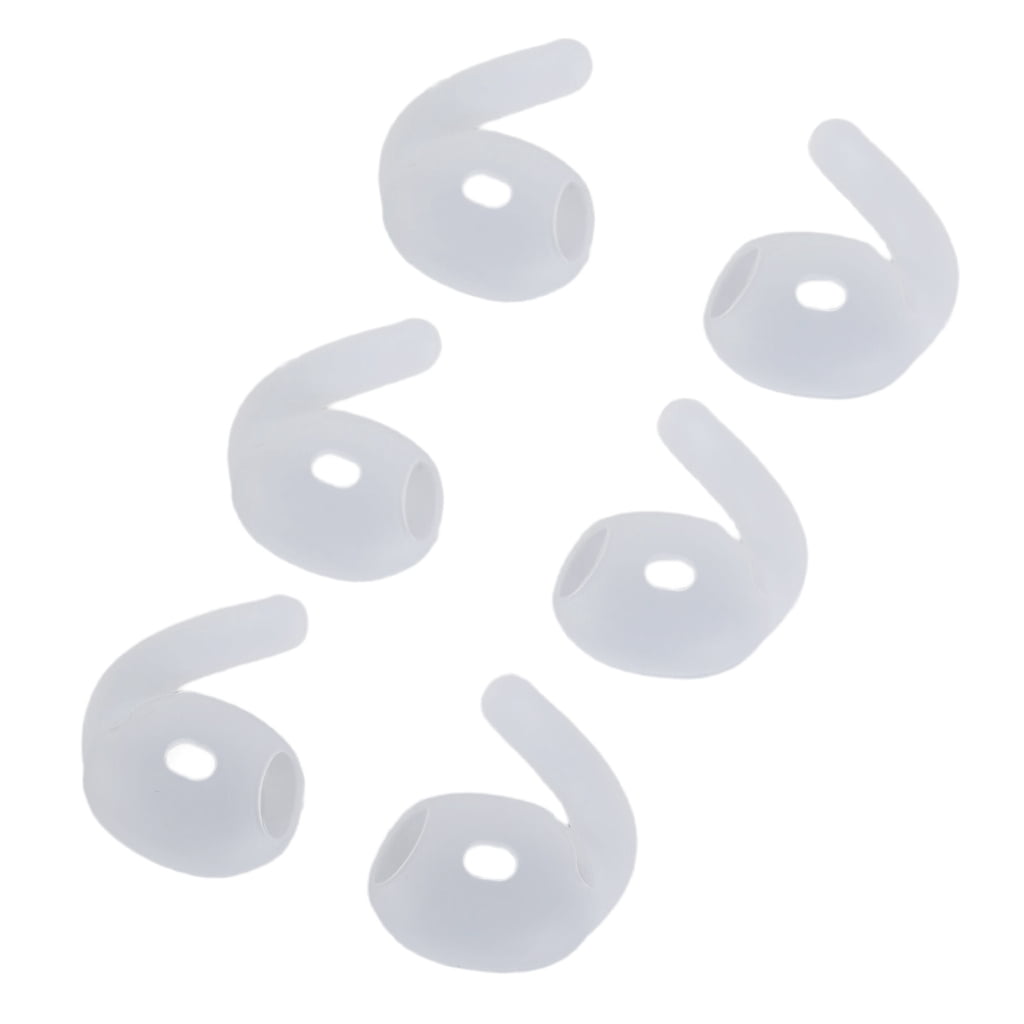 Aurgiarme 3Pairs Silicone Ear Hooks Ear Sleeves for Pods 4 Earbuds ...
