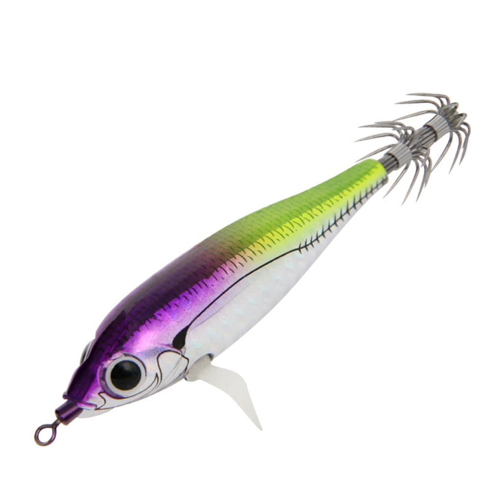 Aurgiarme 73mm/90mm Glow Baits Squid Jigs Lures Sea Fishing Tackle ...