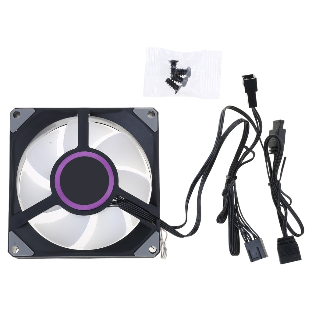 Aurgiarme 9025 Desktop Fan 90mm ARGB LED Lighting Computer Case Fan ...