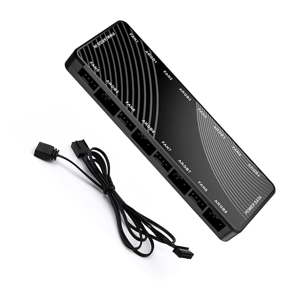 Aurgiarme Addressable RGBs and PWMs Fan Controller, 8 Port Hubs for PC ...