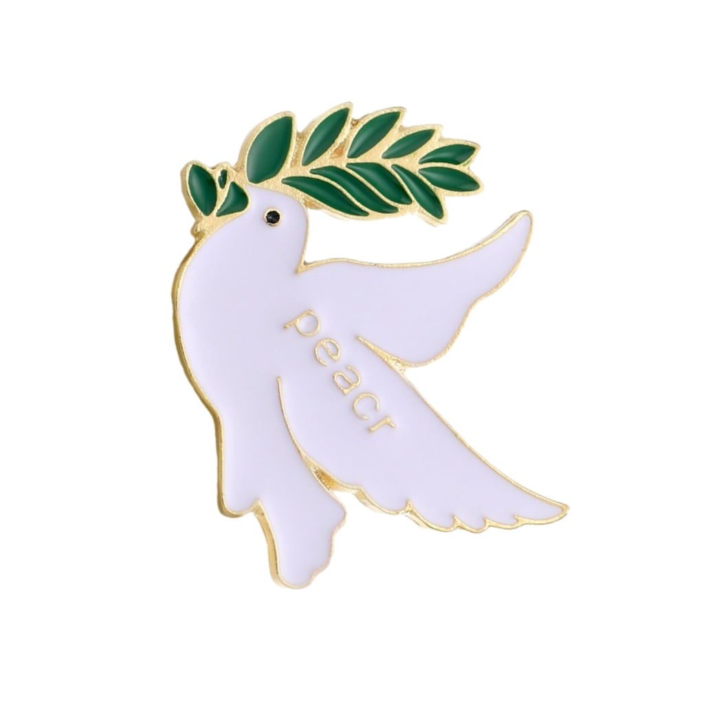 Aurgiarme Alloy Peace Doves Pin Adding Fun and Personality Fashion ...